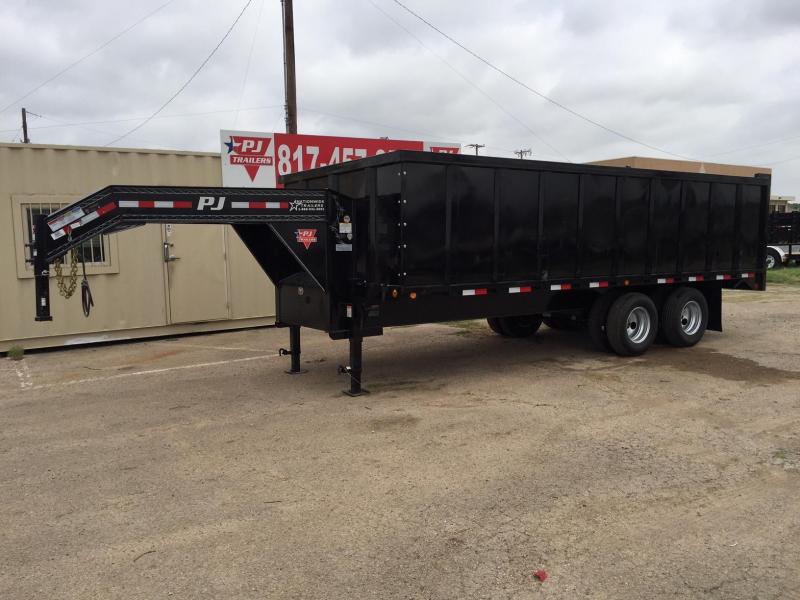 PJ Trailers - Gooseneck Tandem Dual Dump 96"X20' W/4'Sides | Nationwide ...